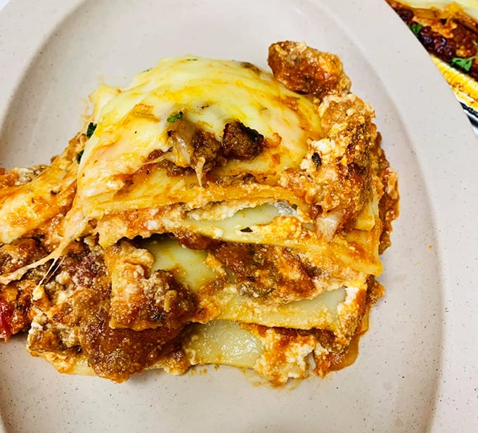 Lasagna might seem like an outlier at a barbecue joint, but Roy's version proves they've mastered more than smoke&mdash;those layers of cheese tell the whole story.