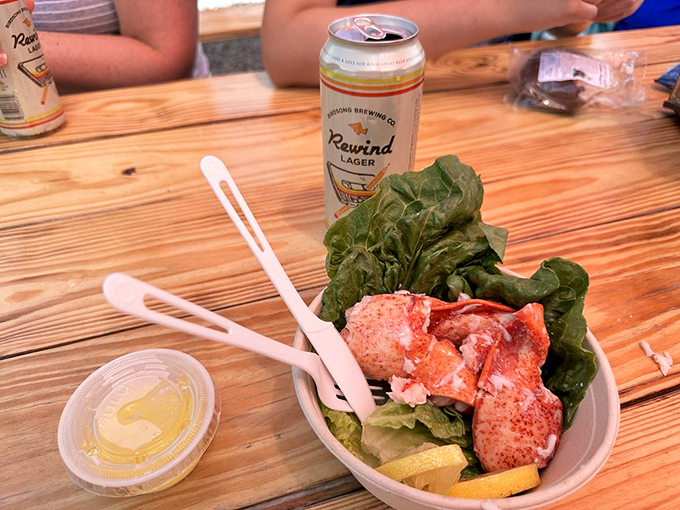 A beach-friendly protein boost that lets you pretend you're being virtuous while indulging in sweet, succulent chunks of Maine's finest export.