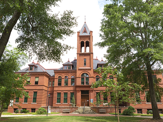 The Cultural Center's soaring brick facade and tower isn't just preserving history—it's showing off Georgia's architectural muscles with academic flair.