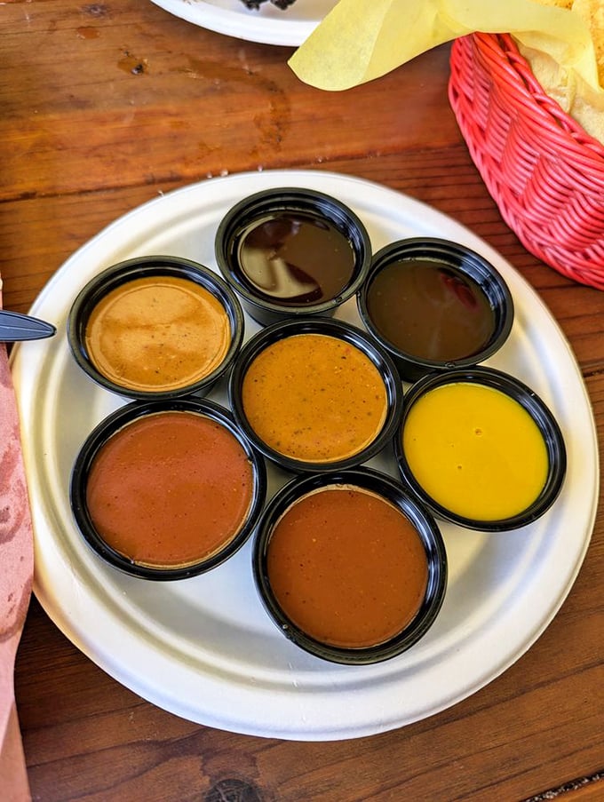 Seven kingdoms of flavor await in these sauce cups. From tangy to sweet to spicy, each offers a different path to barbecue enlightenment.