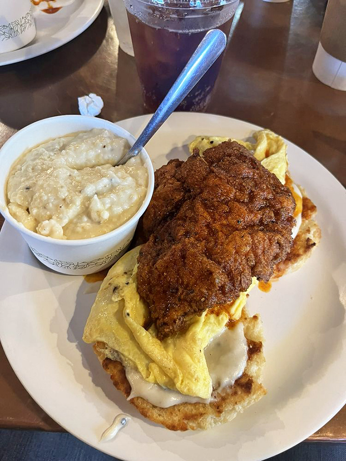 When Nashville hot chicken meets breakfast, magic happens&mdash;this plate doesn't just wake you up, it gives you a reason to get out of bed.