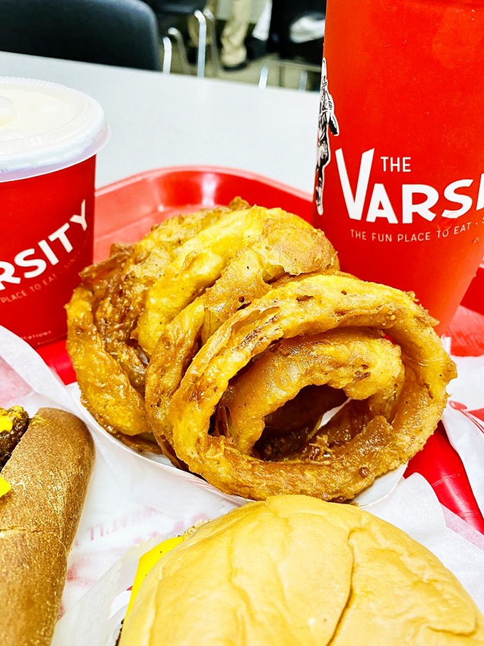 These onion rings aren't just side dishes&mdash;they're golden halos of crispy perfection that make you question why you'd ever eat vegetables any other way.