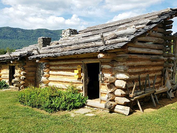These hand-hewn logs tell stories of determination and survival. No power tools, no Home Depot runs&mdash;just pure frontier grit.
