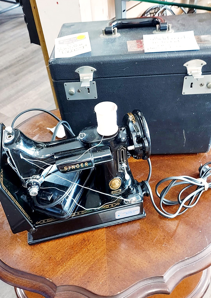 This vintage Singer sewing machine represents the original DIY movement&mdash;back when "fast fashion" meant your grandmother could whip up a dress by dinnertime.