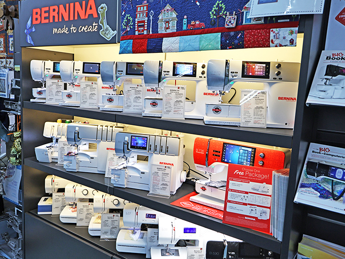 Bernina heaven! These aren't just sewing machines &ndash; they're the Ferraris of fabric manipulation, promising precision stitches and endless creative possibilities.