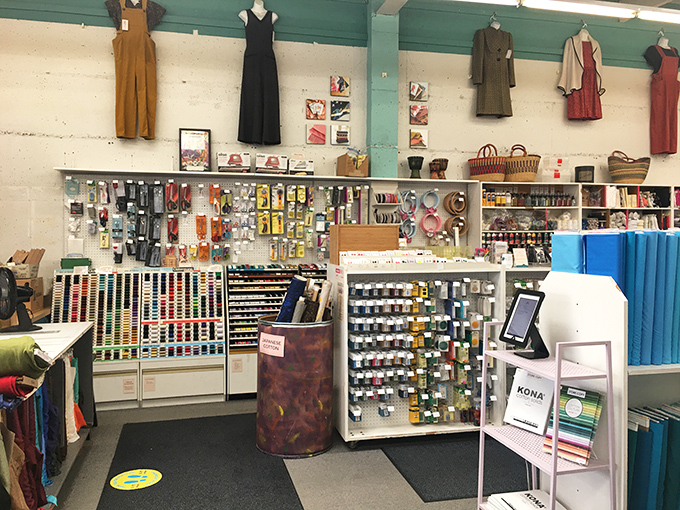 Thread heaven! Every color imaginable stands at attention, ready to bind your creative vision together with precision and strength.