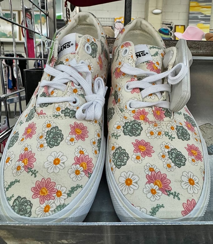 Floral Vans that bloomed in someone else's closet, now ready to bring a garden party to your feet.