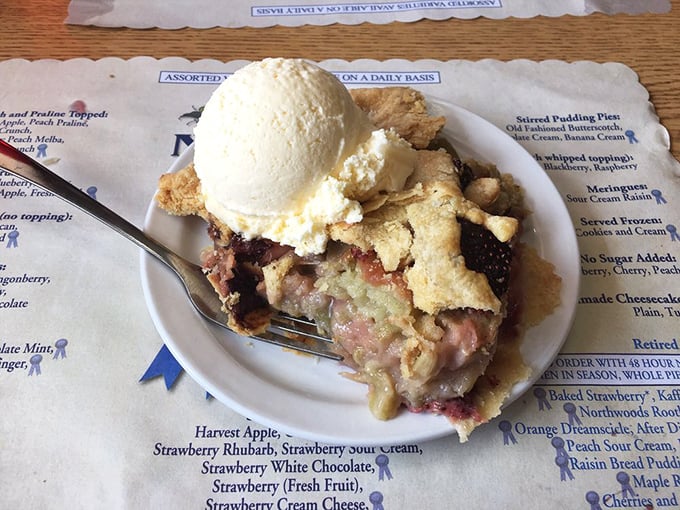 Pie perfection that makes you wonder if you've been eating the wrong desserts your entire life. That ice cream? Just the supporting actor.