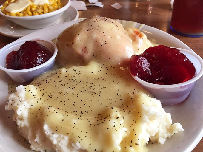 Turkey and mashed potatoes with gravy&mdash;Thanksgiving's greatest hits album available year-round, no awkward family conversations required.