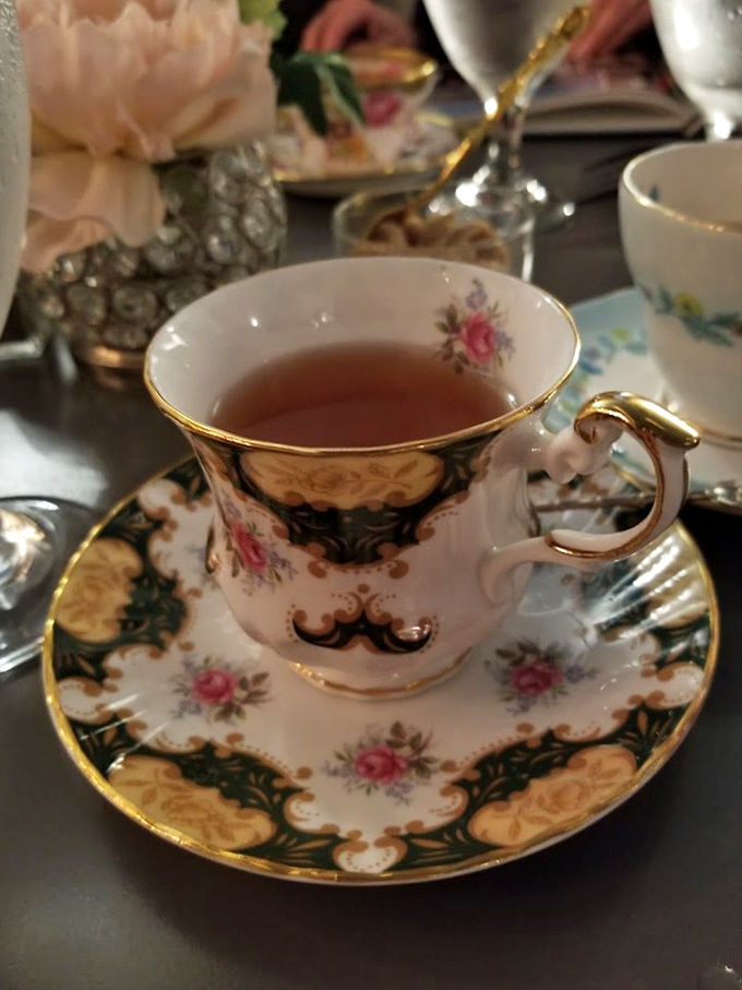 Even teatime gets the fancy treatment&mdash;delicate china that would make your grandmother nod in approval.