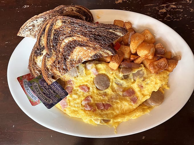 Breakfast or dinner? Yes. This Irish omelet with perfectly crisped potatoes would make any leprechaun trade his pot of gold for a bite.
