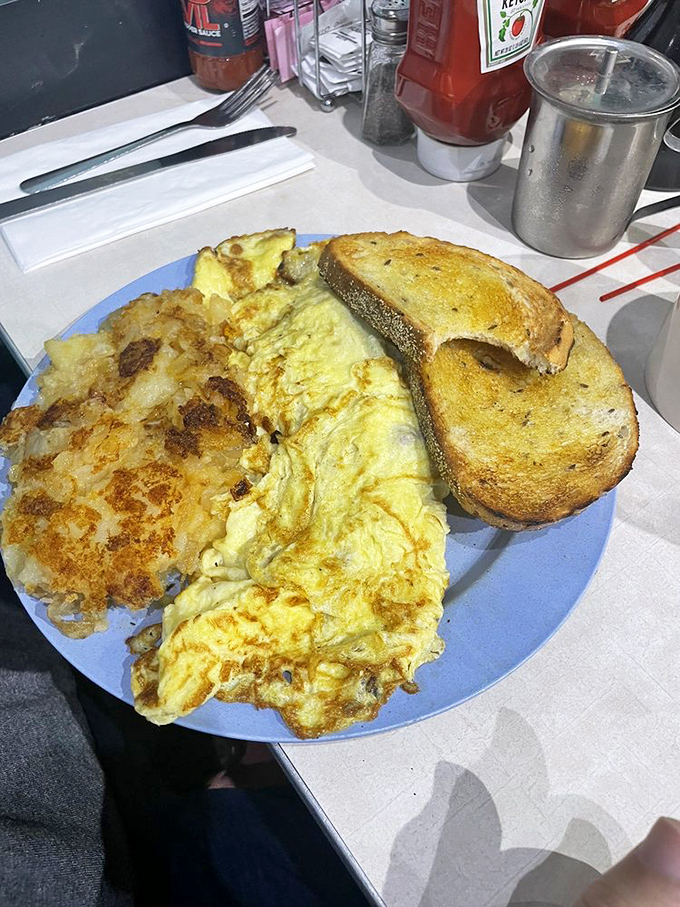 Red plates make food taste better&mdash;it's science. Or maybe it's just that this breakfast would be magnificent on any surface known to humanity.