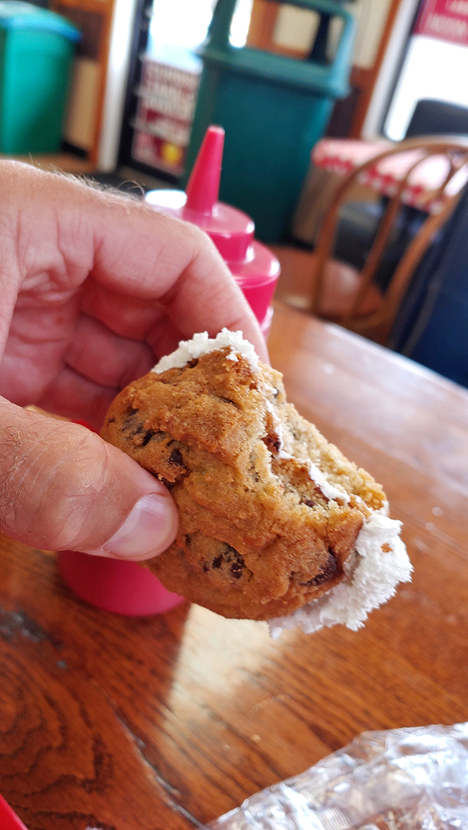 Sweet endings matter at serious barbecue joints. This hand-held whoopie pie offers the perfect diplomatic solution when you're too full but can't resist dessert.