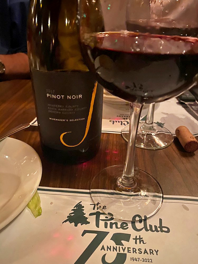 Celebrating 75 years of excellence with a glass of Pinot Noir &ndash; because great steak deserves a worthy companion.