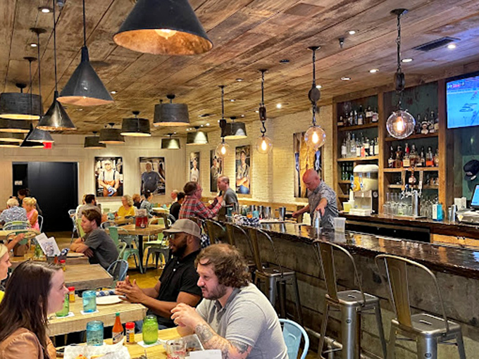 Where seafood pilgrims gather &ndash; the bar combines rustic charm with serious libations, proving that cocktails and crustaceans are a match made in culinary heaven.