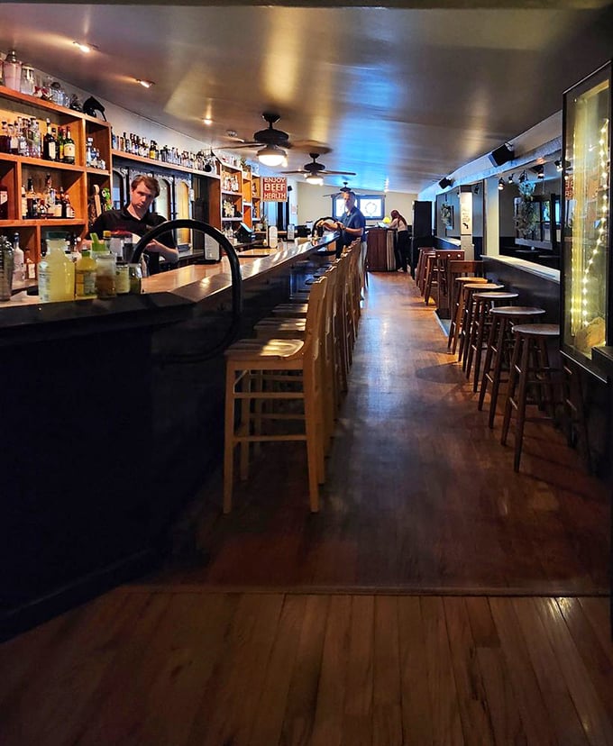 The bar at Heston&mdash;where perfectly balanced old fashioneds are crafted by hands that have mixed thousands. Conversation flows as smoothly as the spirits.