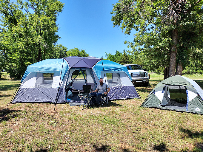 Camping under Guthrie's open skies&mdash;where the WiFi is weak but the star-gazing would make Neil deGrasse Tyson emotional.