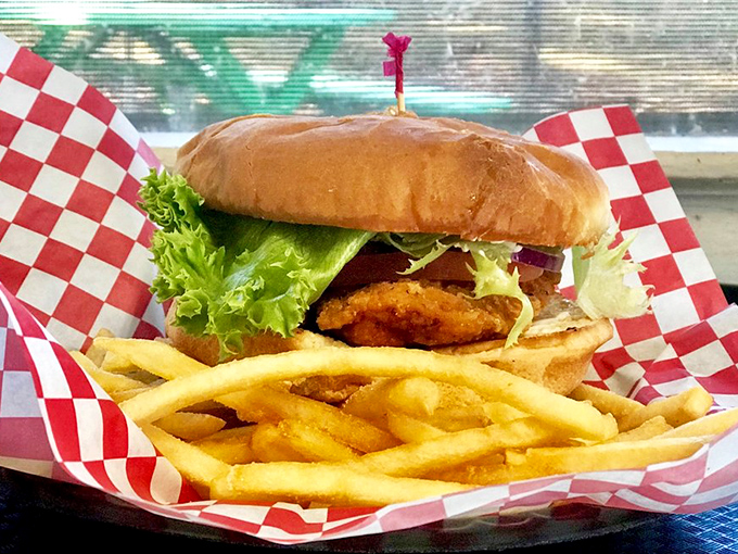 A chicken sandwich that makes you question why anyone would complicate such perfection. Golden-fried goodness on a pillowy bun.