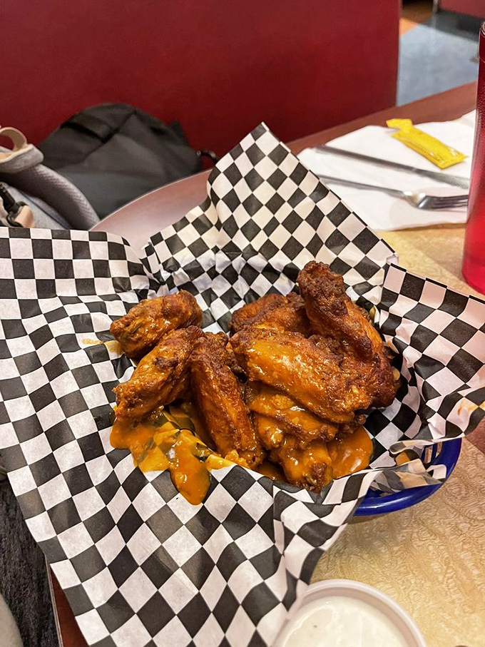 These wings have that golden-crispy exterior that makes the perfect sound when you bite into them&mdash;like a tiny round of applause for your taste buds.
