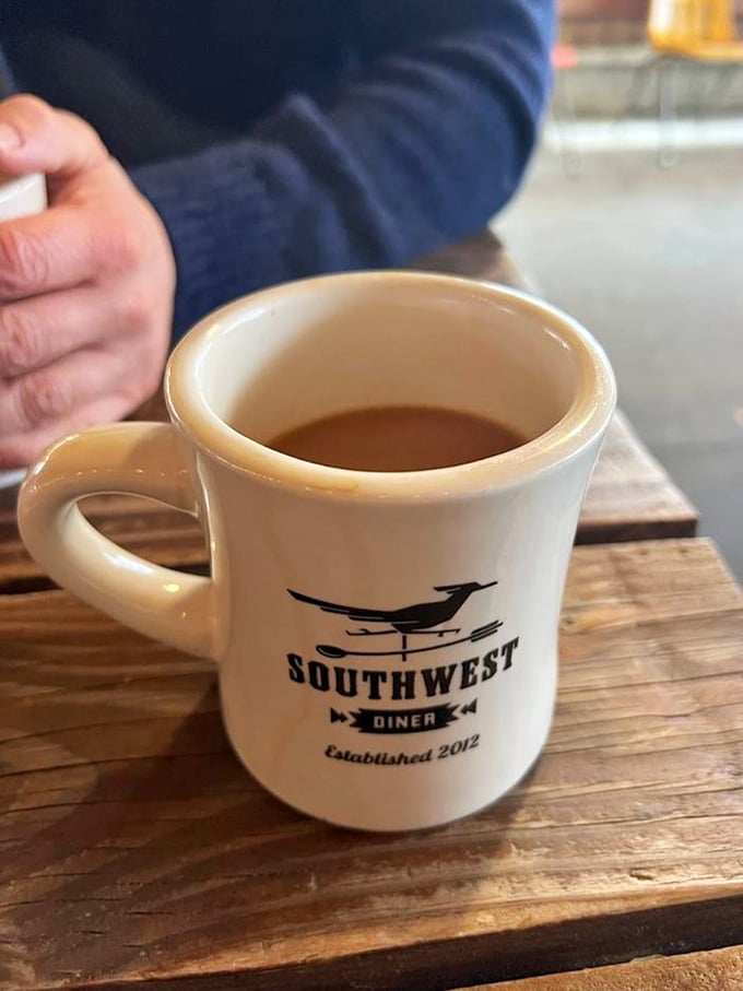 Their coffee comes with its own branded mug &ndash; a good sign you're about to experience something worth remembering, not just another caffeine pit stop.