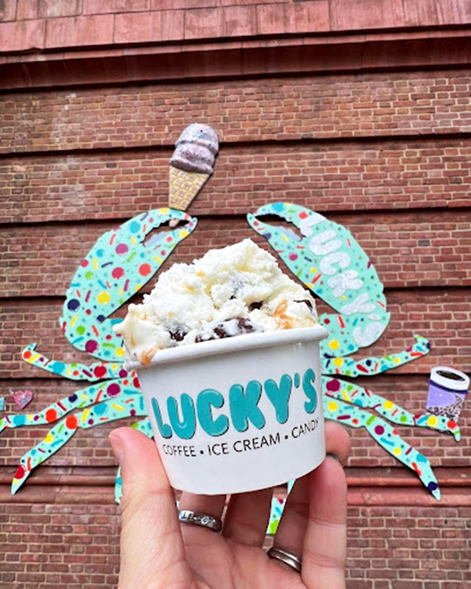 Baltimore's iconic crab gets a sweet makeover with this ice cream creation. When in Maryland, even your desserts should pay homage to the bay.