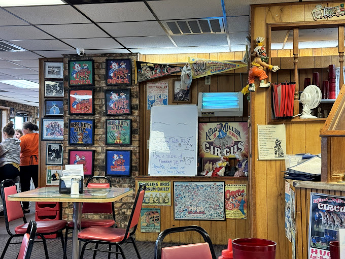The walls tell stories of sawdust rings and big top magic. Each framed poster is a portal to Hugo's fascinating circus history.
