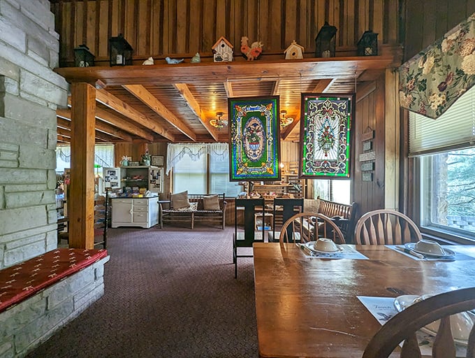 Stained glass windows and wooden beams create the kind of atmosphere chain restaurants spend millions trying&mdash;and failing&mdash;to replicate.