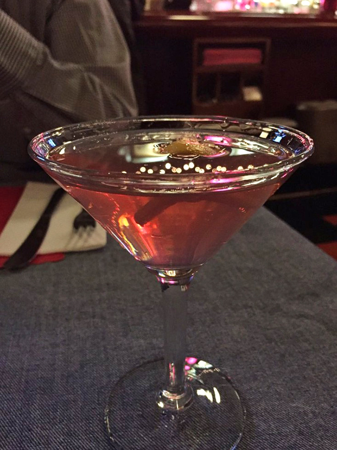 A martini that sparkles like jewelry but hits like a heavyweight. Sometimes civilization is best measured in perfectly mixed cocktails.