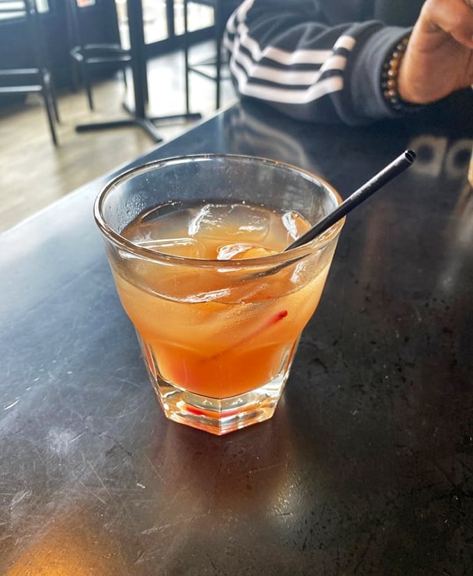 An old fashioned that brings to mind three words not often associated with brunch spots: "I'll have another."