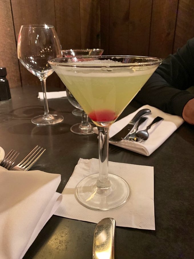 That's not just a cocktail&mdash;it's liquid architecture. The cherry at the bottom is like finding buried treasure at the end of your sip.