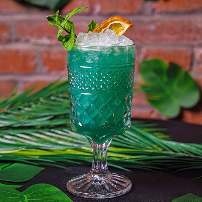 This electric blue concoction isn't just Instagram bait &ndash; it's a flavor revelation garnished with citrus and a hint of showmanship.