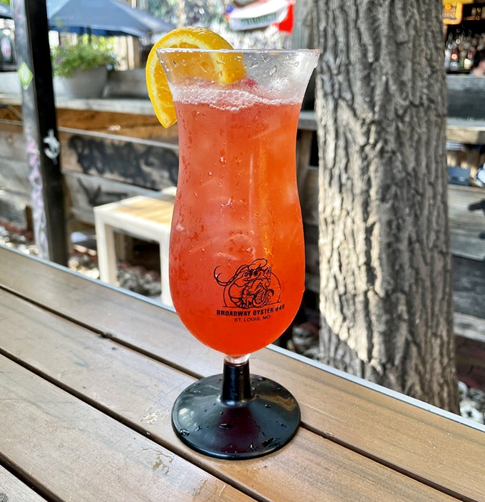 This hurricane doesn't require evacuation – just slow sipping while watching the world go by from the patio of a St. Louis institution.