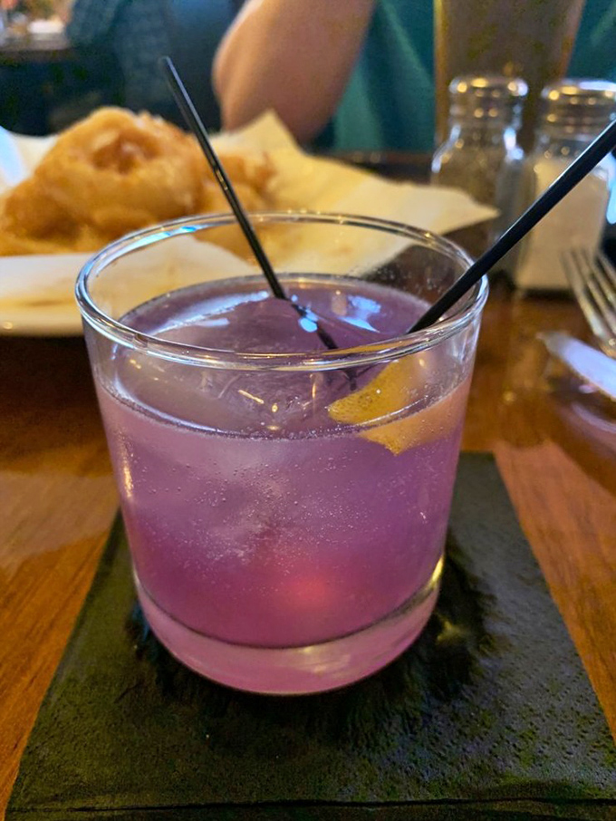 This cocktail isn't just purple&mdash;it's a sunset in a glass, promising relaxation with every sip.