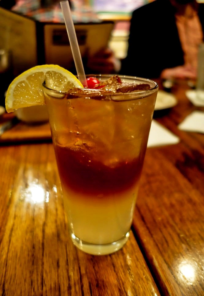 This layered cocktail isn't just a drink&mdash;it's a sunset in a glass. The perfect companion for steak-induced euphoria.