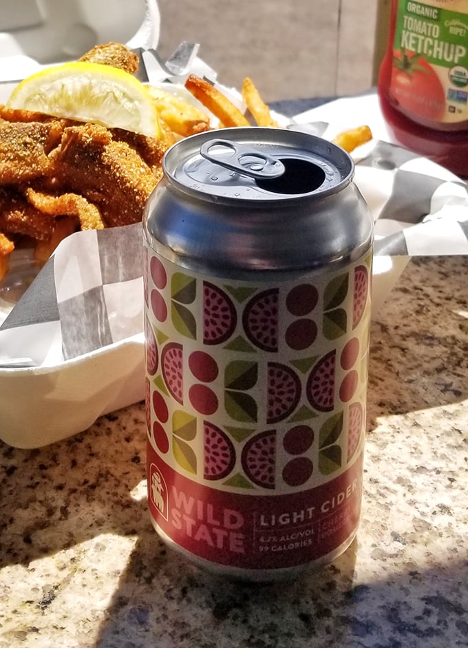 Nothing complements crispy fish like a cold Minnesota craft beverage. This Wild State Cider is the perfect dance partner for your seafood feast.