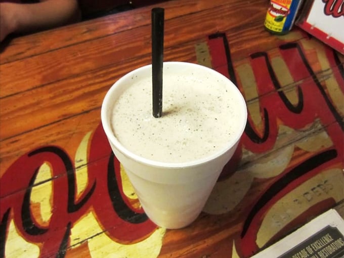 A classic shake in a no-nonsense cup. In a world of overcomplicated beverages, there's something heroic about this simplicity.