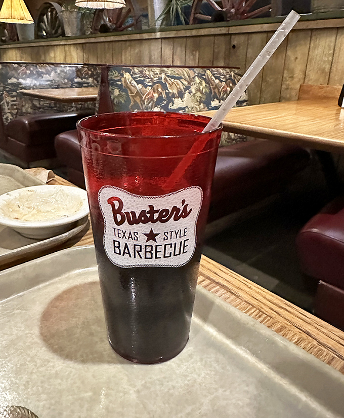 That branded cup isn't just holding your drink &ndash; it's making a promise. Sweet tea in Texas-sized portions: the unofficial fuel of barbecue adventures.