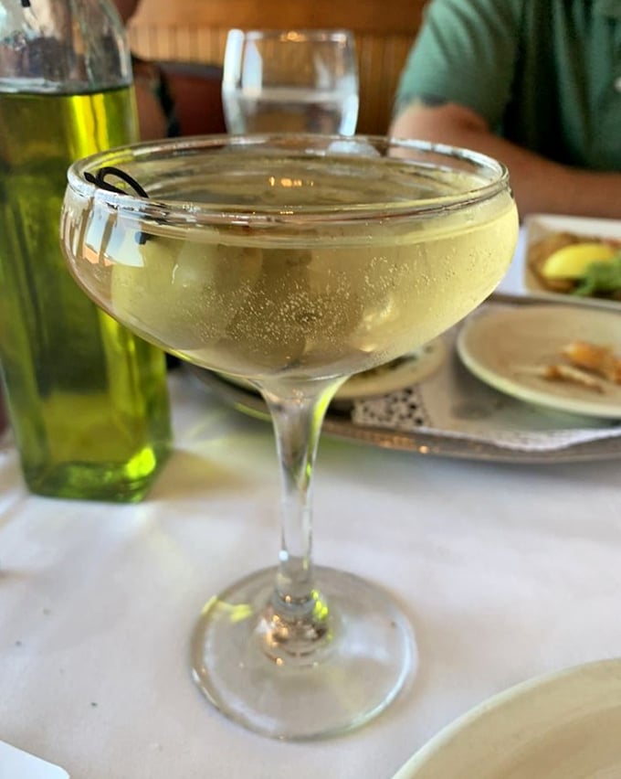 A properly chilled martini at Gaido's isn't just a drink&mdash;it's a time machine to when dining out was an occasion worth dressing up for.