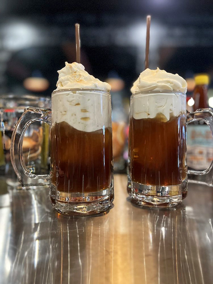 Root beer floats that transport you straight back to childhood, but with the grown-up satisfaction of knowing you ordered them yourself.