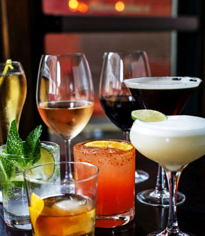 The cocktail lineup might be prettier than your date, and definitely more likely to make you feel warm and fuzzy inside.