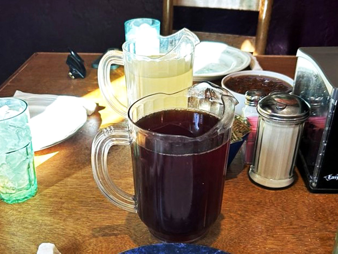Sweet tea and friendship&mdash;both served in generous portions. These pitchers aren't just beverages; they're liquid Southern hospitality.