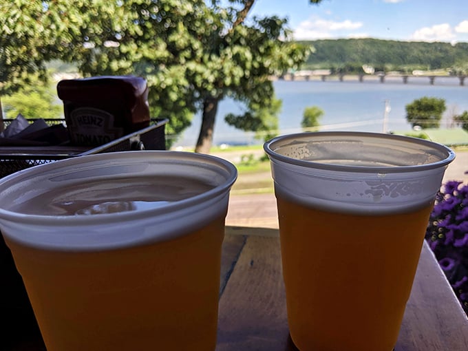 Cold beer with a river view &ndash; proof that sometimes the simplest pleasures are the most profound. The perfect barbecue companion.