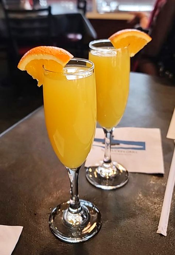 Mimosas that bring sunshine to your table regardless of the weather outside&mdash;the breakfast of champions after a certain age.