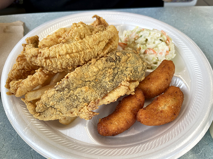 Crispy fish, creamy coleslaw, and hushpuppies&mdash;a trio more iconic than the Three Tenors but significantly more satisfying to the average palate.