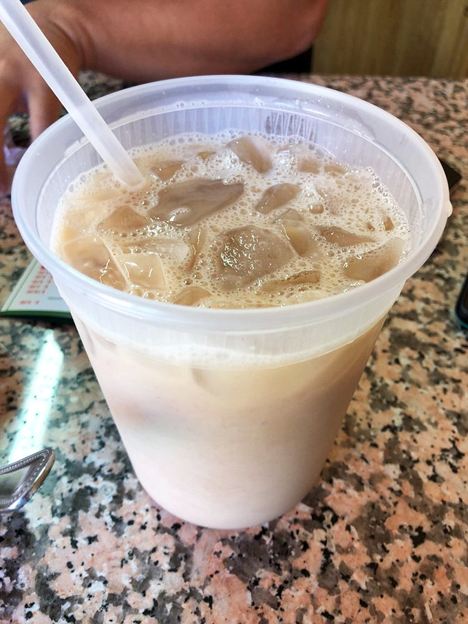 Horchata in its natural habitat&mdash;the perfect sweet, cinnamon-kissed counterpoint to spicy dishes. Like dessert in a cup, but socially acceptable with lunch.