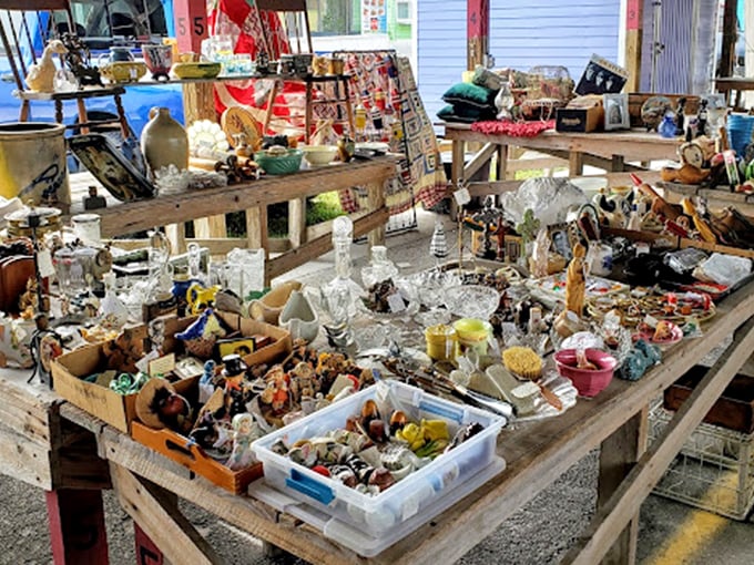 Organized disorder at its finest. Each bin contains potential discoveries that might be worthless to some but priceless to the right collector with a discerning eye.
