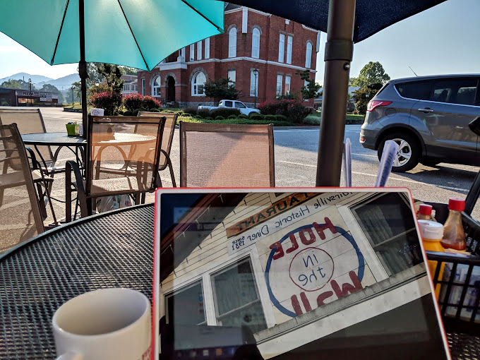 The coffee mug says it all &ndash; you're not just at any diner, you're at THE diner, where breakfast dreams materialize on white plates.
