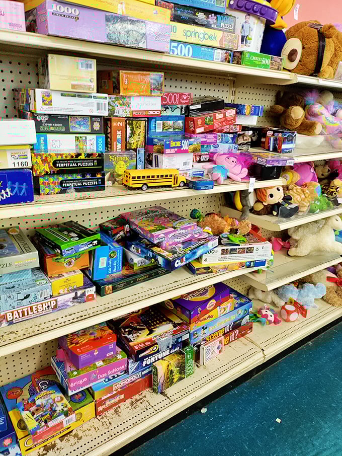Board game heaven where family night gets funded for pennies on the dollar. That Battleship box has "rainy day salvation" written all over it.