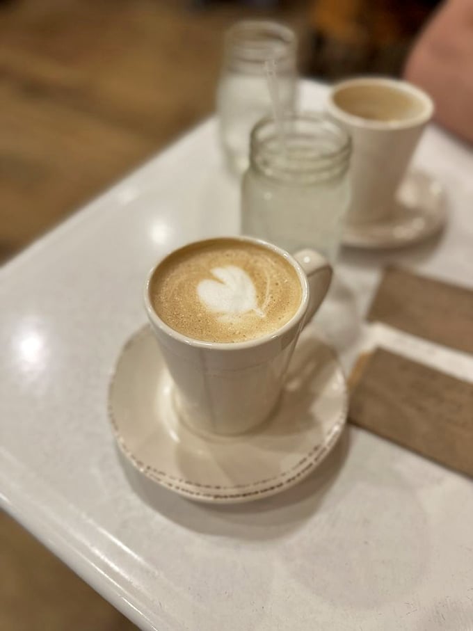 Coffee artistry that makes you pause before drinking. For a moment, you'll debate whether to Instagram it or dive in&mdash;choose wisely.