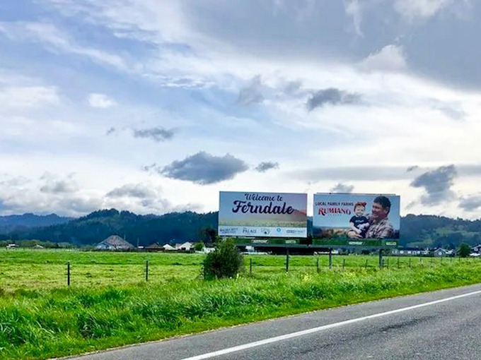 Welcome to Ferndale says the roadside billboard, standing sentinel over dairy pastures that explain why they called this place Cream City.